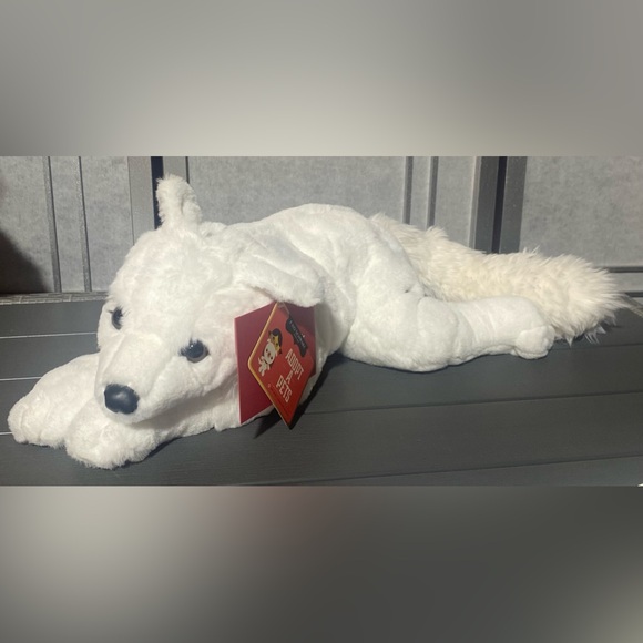 FAO Schwarz | Toys | New Arctic Fox Plush Pillow Flat Fao Schwarz 22 ...